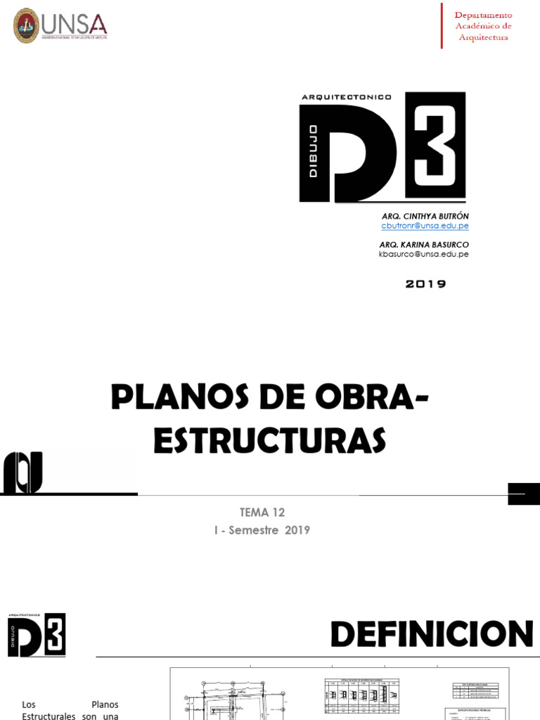 Sesion - Planos de Estructuras - Expo | PDF | Fundación (Ingeniería) | Ingeniería estructural
