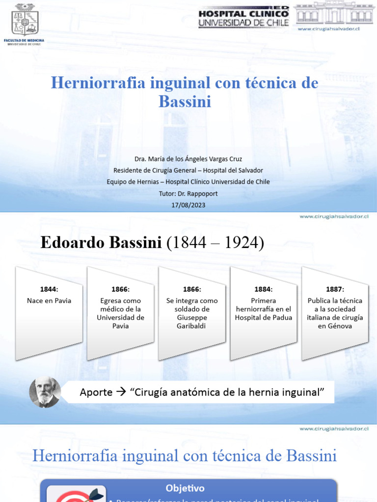 Herniorrafia Con Técnica de Bassini | PDF | Cirugía