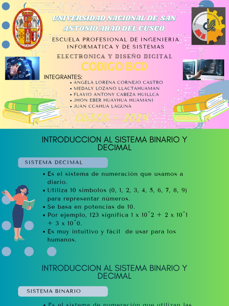 CODIGO BCD | PDF | Decimal codificado en binario | Poco