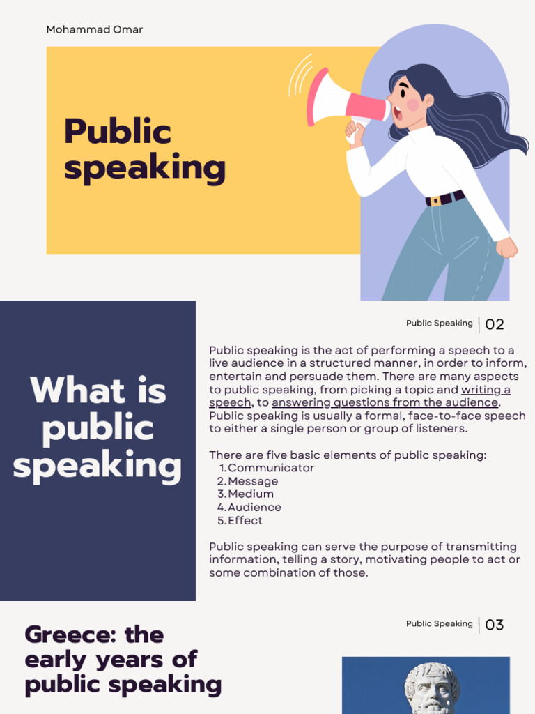Public Speaking Lecture | PDF | Public Speaking | Human Communication