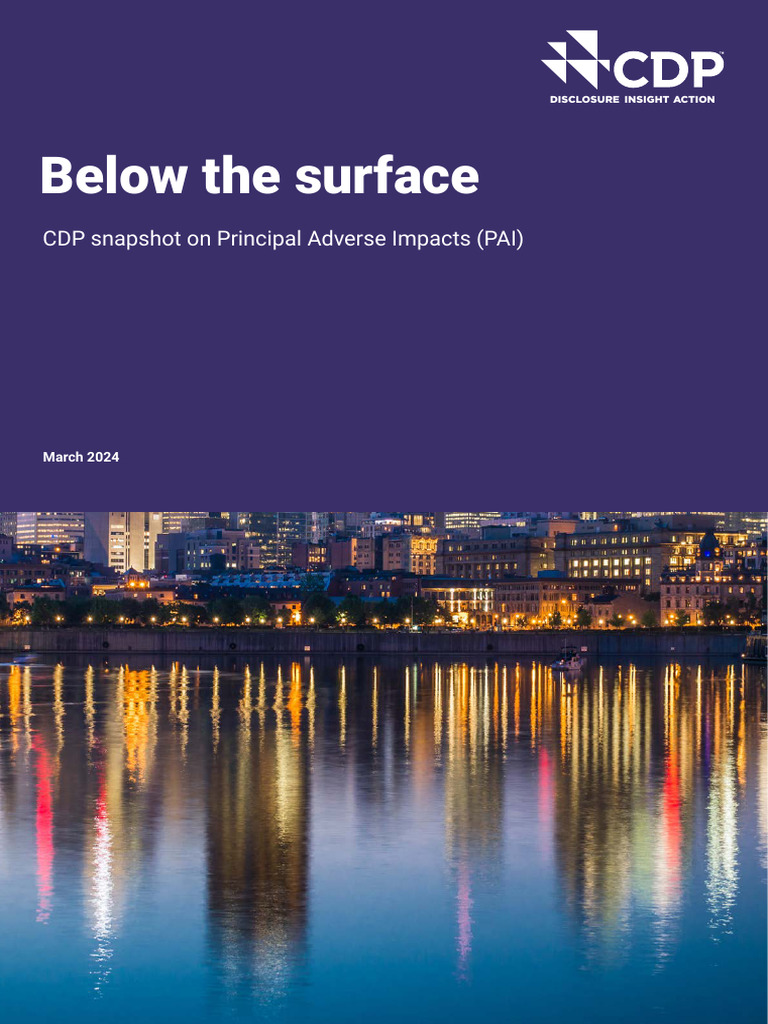 CDP_Below_the_Surface_Report | PDF | Climate Change Mitigation ...