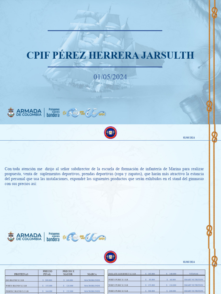 Presentacion CPIF PEREZ | PDF | Proteínas | Alimentos