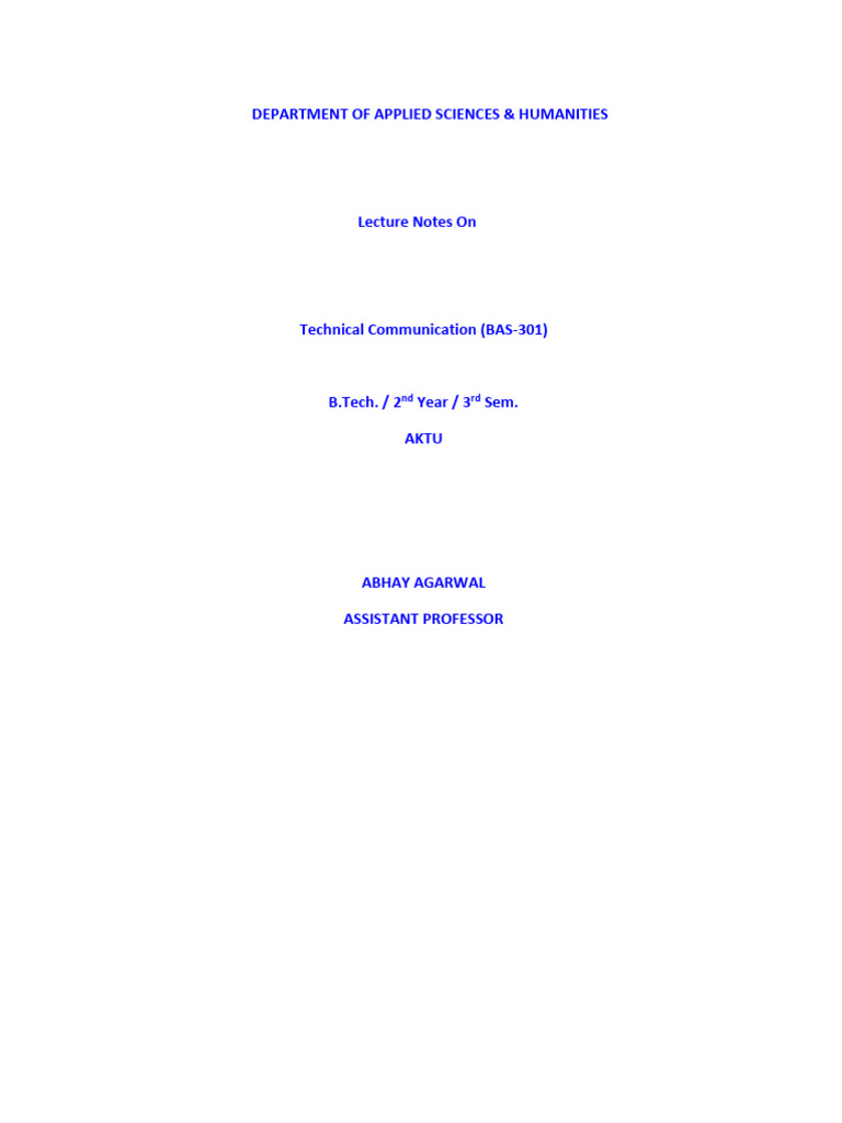 Module II Notes TC Bas 401 Part II | PDF | Résumé | Lecture Module II Notes TC Bas 401 Part II | PDF | Résumé | Lecture