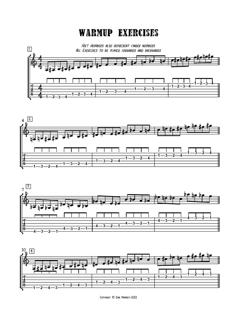 Warmup Exercises | PDF