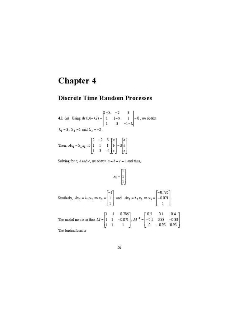 Discrete Time Random Processes: 4.1 (A) Using | Download Free PDF ...