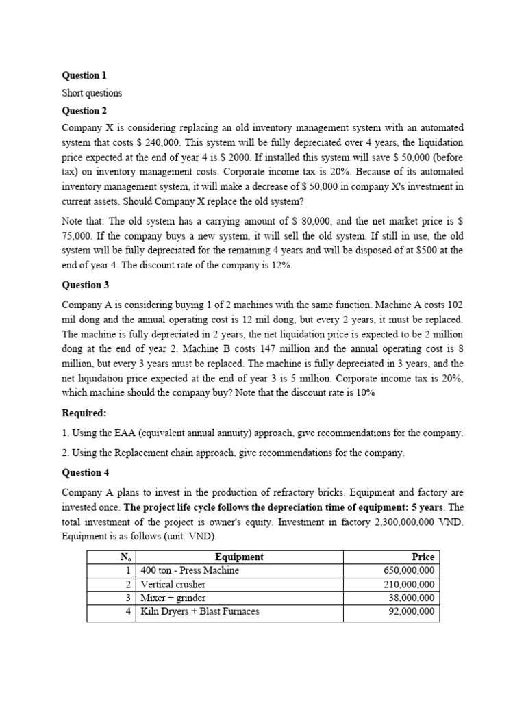 Bai Luyen Tap Mon Tdtcda - CLC | PDF | Depreciation | Taxes