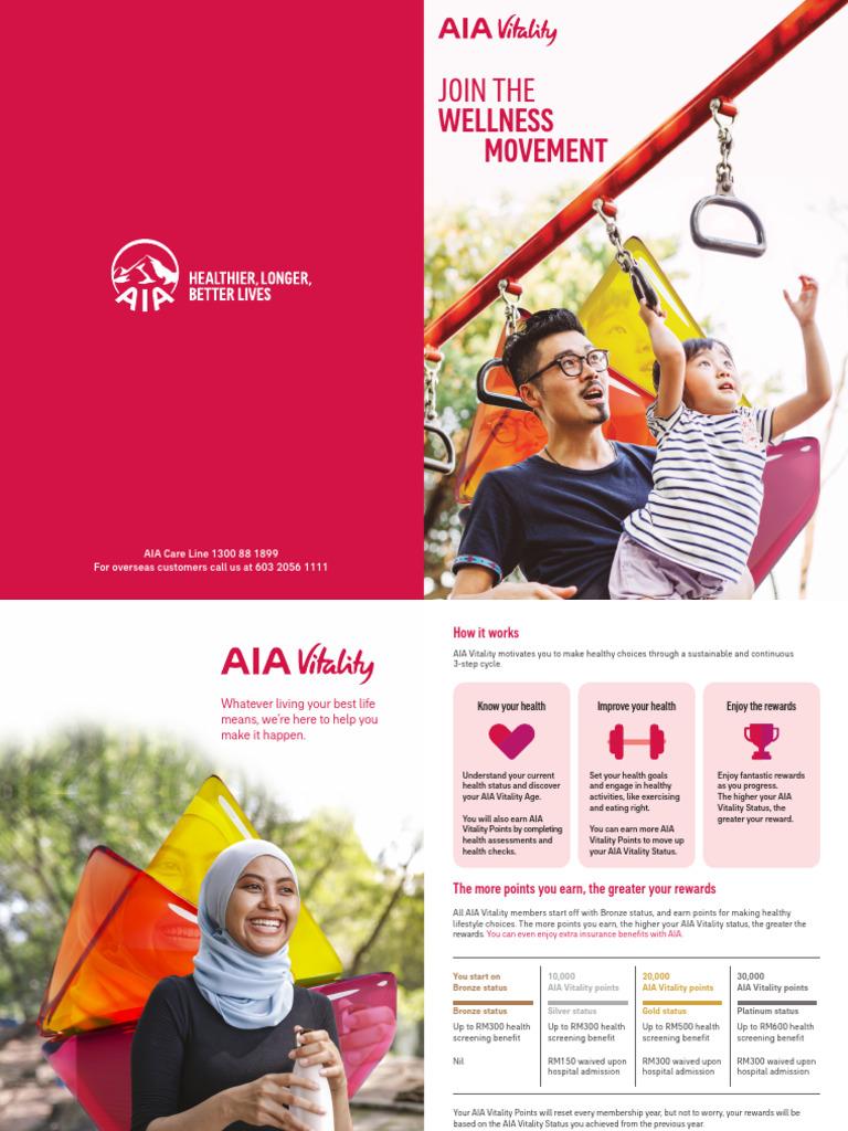 AIA Vitality Membership and Rewards Guide | PDF | Physical Fitness ...