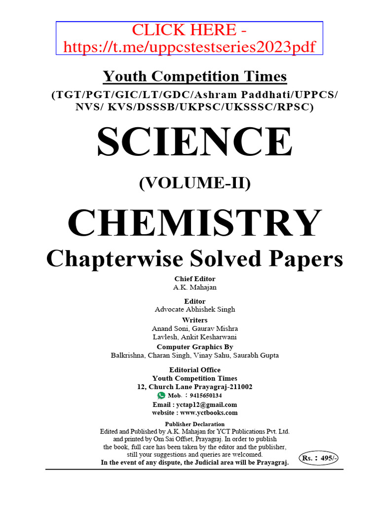 Youth Competition Times Chemistry | PDF | Chemical Reactions | Chemical ...