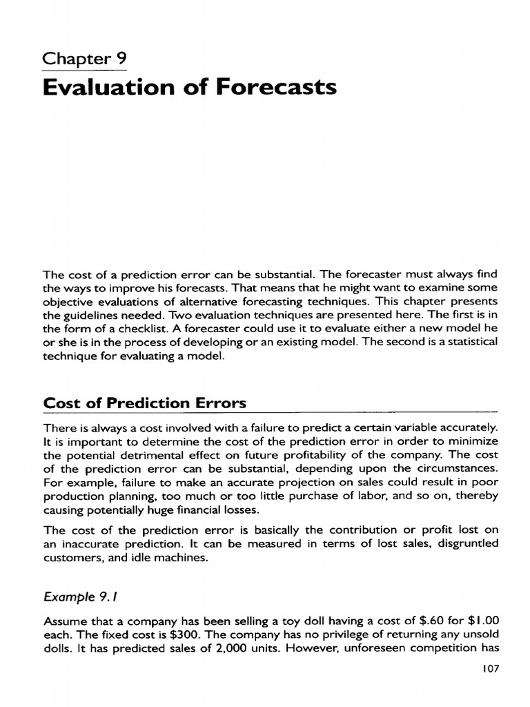 (Jae K. Shim) Evaluation of Forecasts | PDF | Forecasting | Mean Squared Error