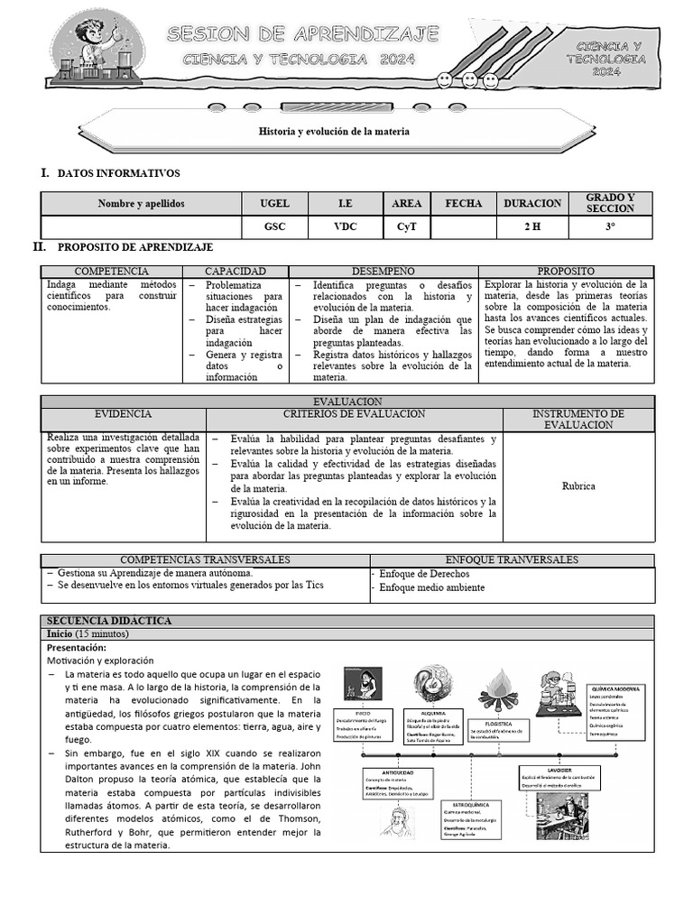 Sesion2-Ct 3° | PDF | Átomos | Importar