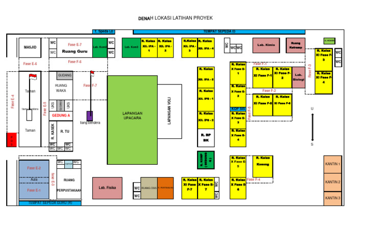 Denah Gedung 2023 Proyek | PDF