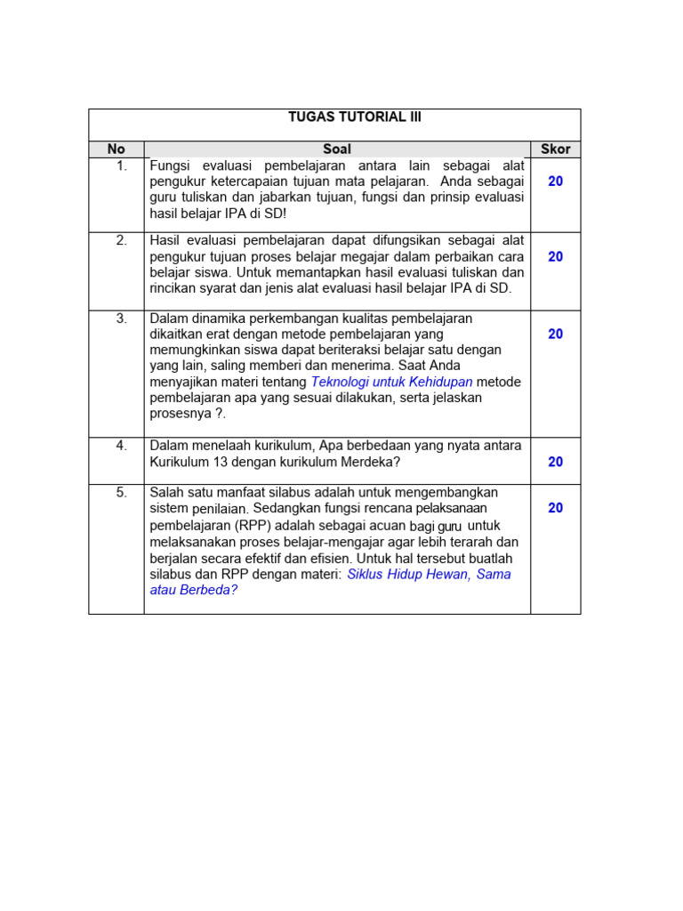 Tugas Tuton 3 | PDF | Pengembangan Diri