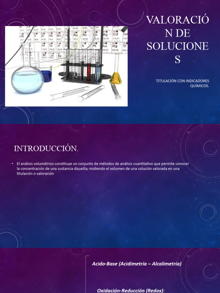 Valoracion de Soluciones | Descargar gratis PDF | Valoración | Química