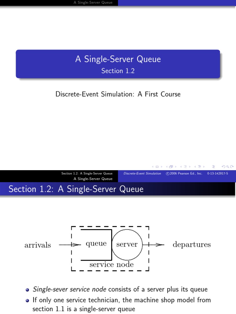 A Single Server Queue Download Free Pdf Analysis Computing 