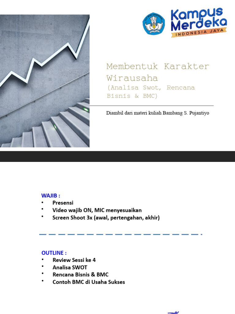 Analisis SWOT dan BMC untuk Wirausaha | PDF | Pengelolaan Keuangan & Uang