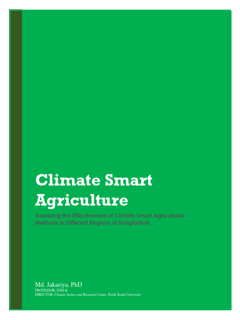 Climate Smart Agriculture Research Report | PDF | Climate Change ...