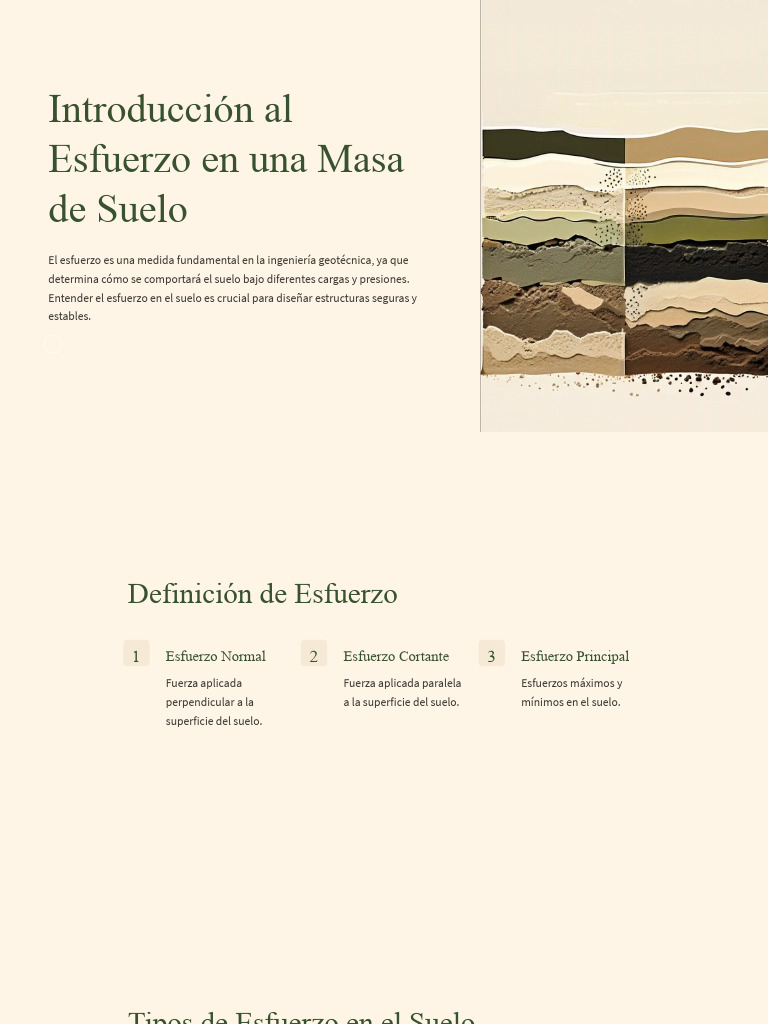 Introduccion Al Esfuerzo en Una Masa de Suelo - Introducción | PDF | Fundación (Ingeniería) | Suelo