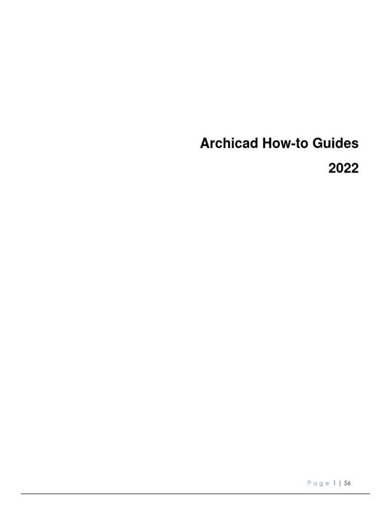 Archicad 2022 IFC-SG Guide | PDF | Computing | Software