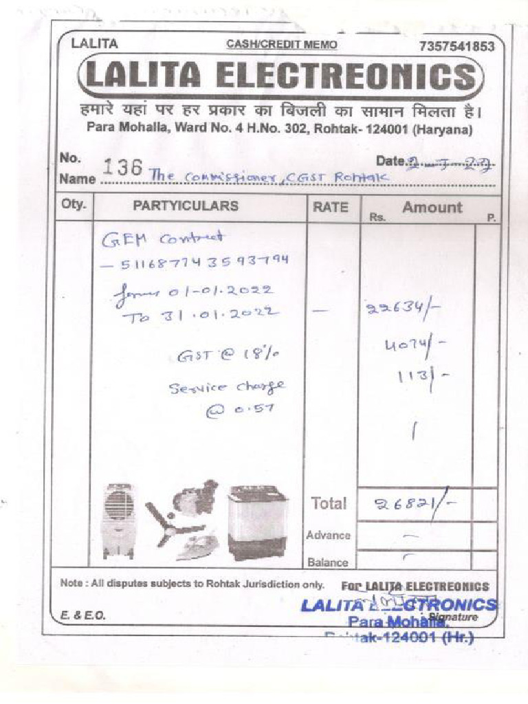 Generator Operator Bill Feb 2022 | PDF