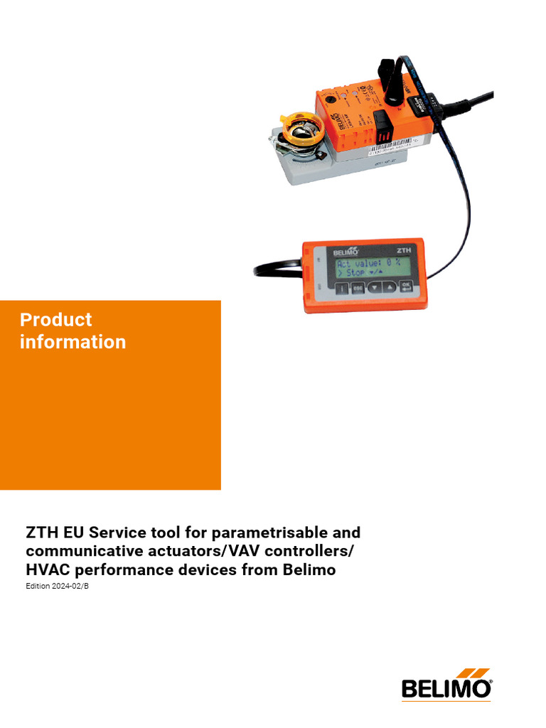 Belimo ZTH EU Productinformation En-Gb | PDF | Electrical Connector | Usb