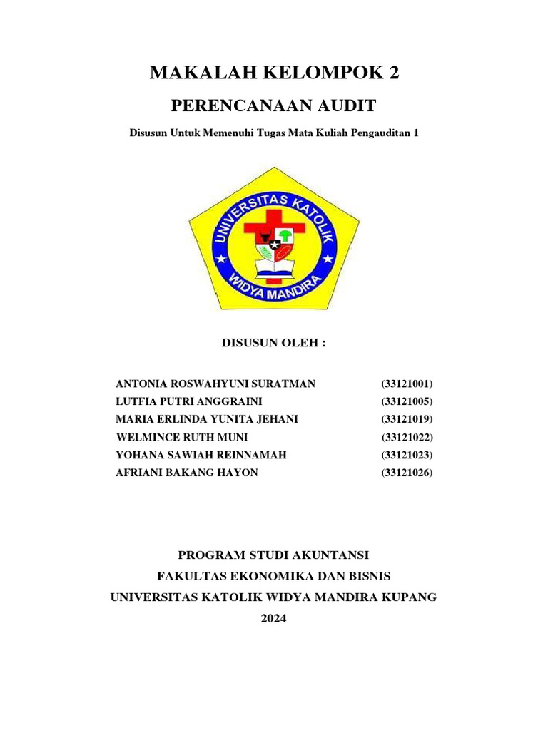 Kel 2 Audit | PDF | Karier & Perkembangan | Bisnis