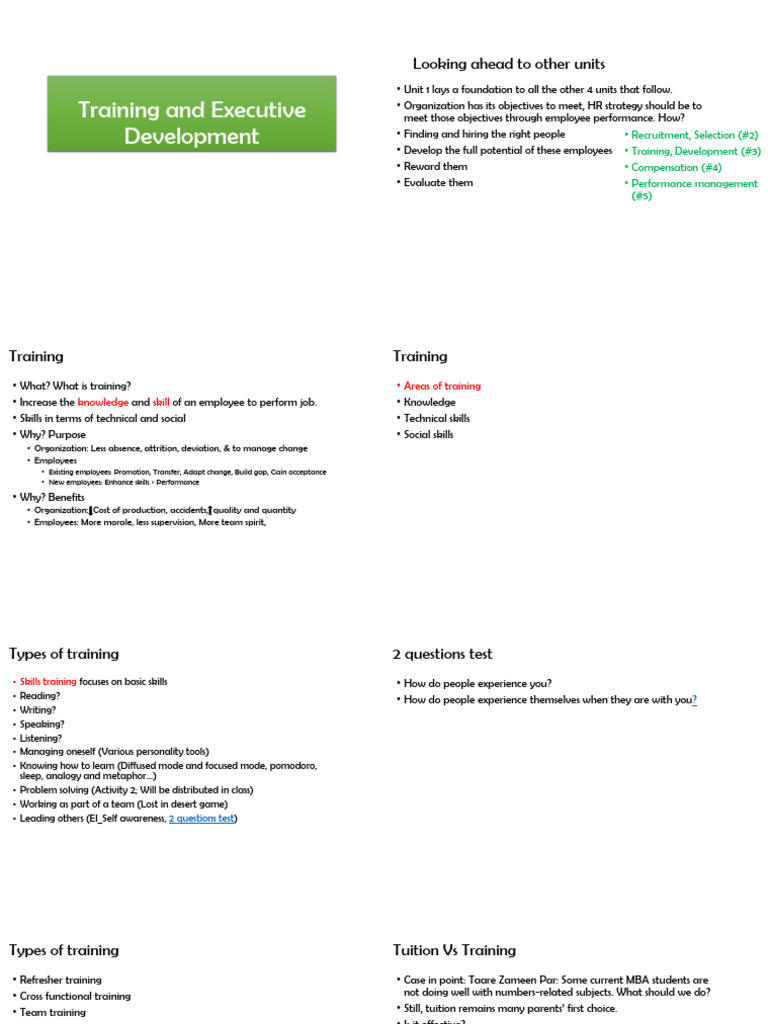 Training and Executive Development | PDF | Employment | Motivation