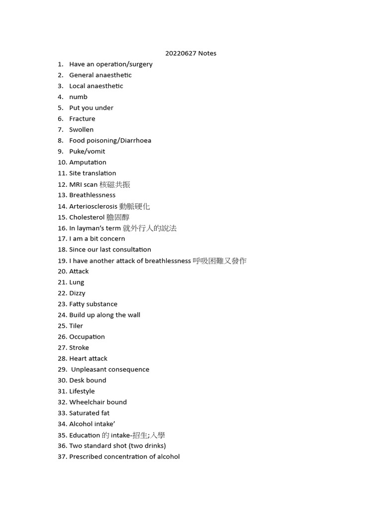 Notes A | PDF | Wellness