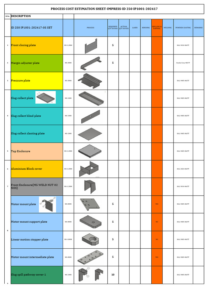 Report Matrix | PDF | Industrial Processes | Mechanical Engineering