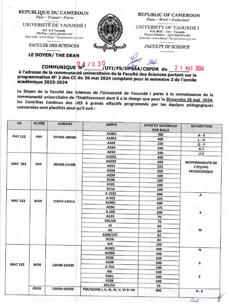 Programmation N°2 CC Du 26 Mai 2024 | PDF