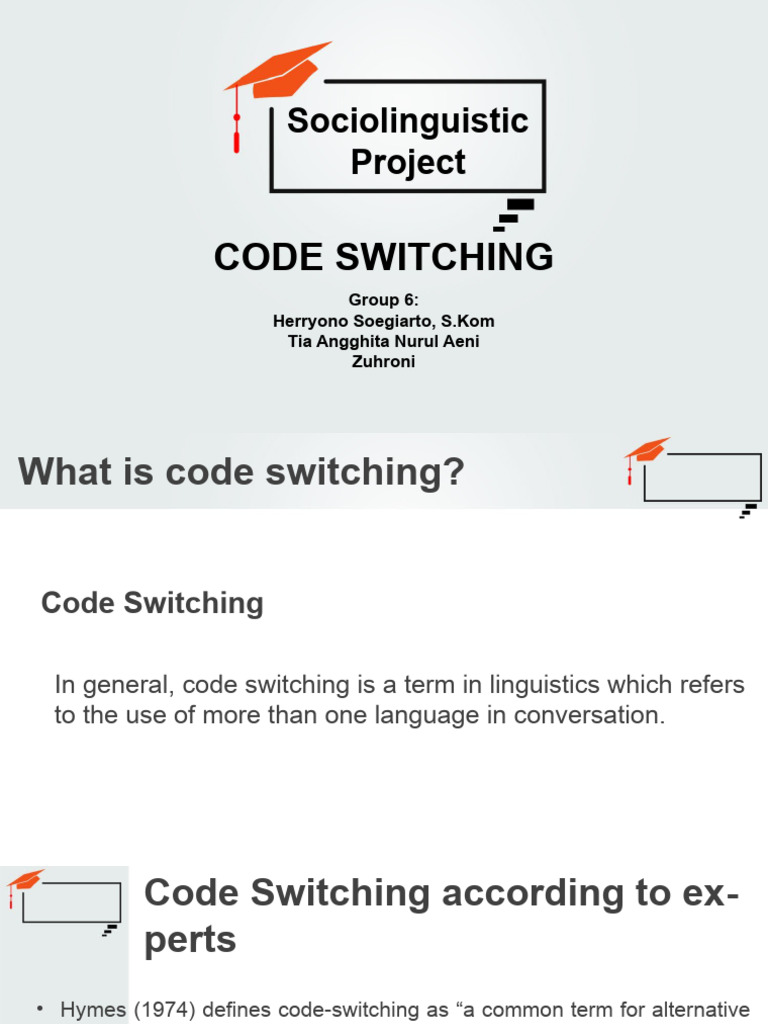 Sociolinguistic Code Switching | PDF | Language Mechanics | Human Communication