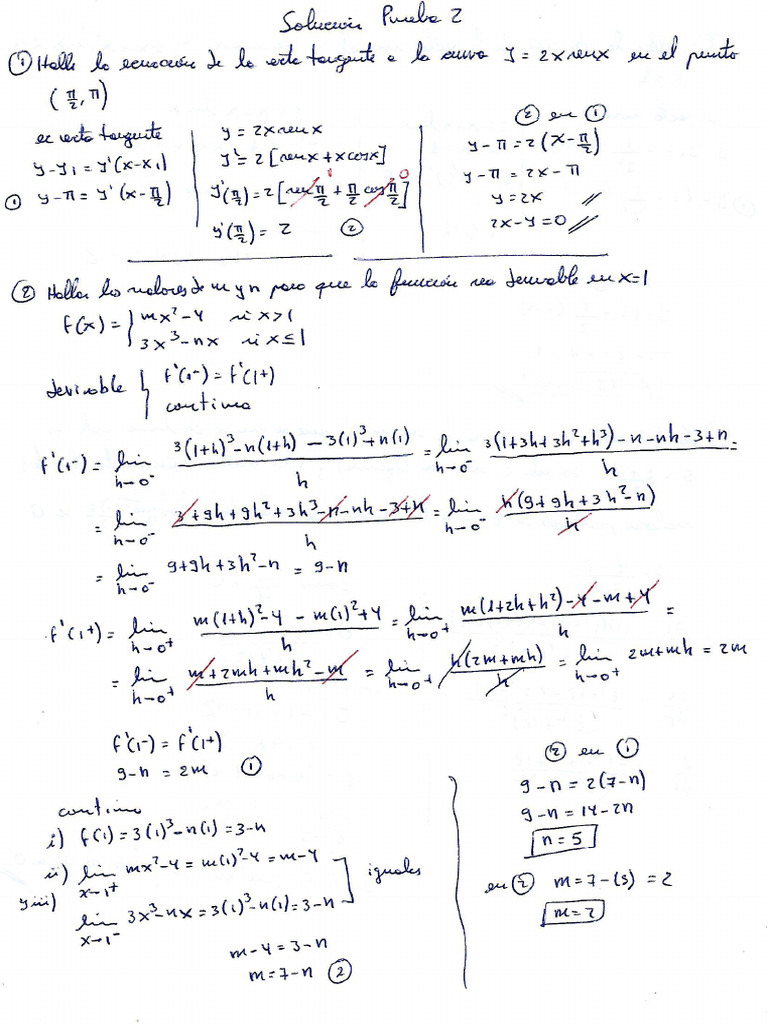 Solución Prueba 2 | PDF
