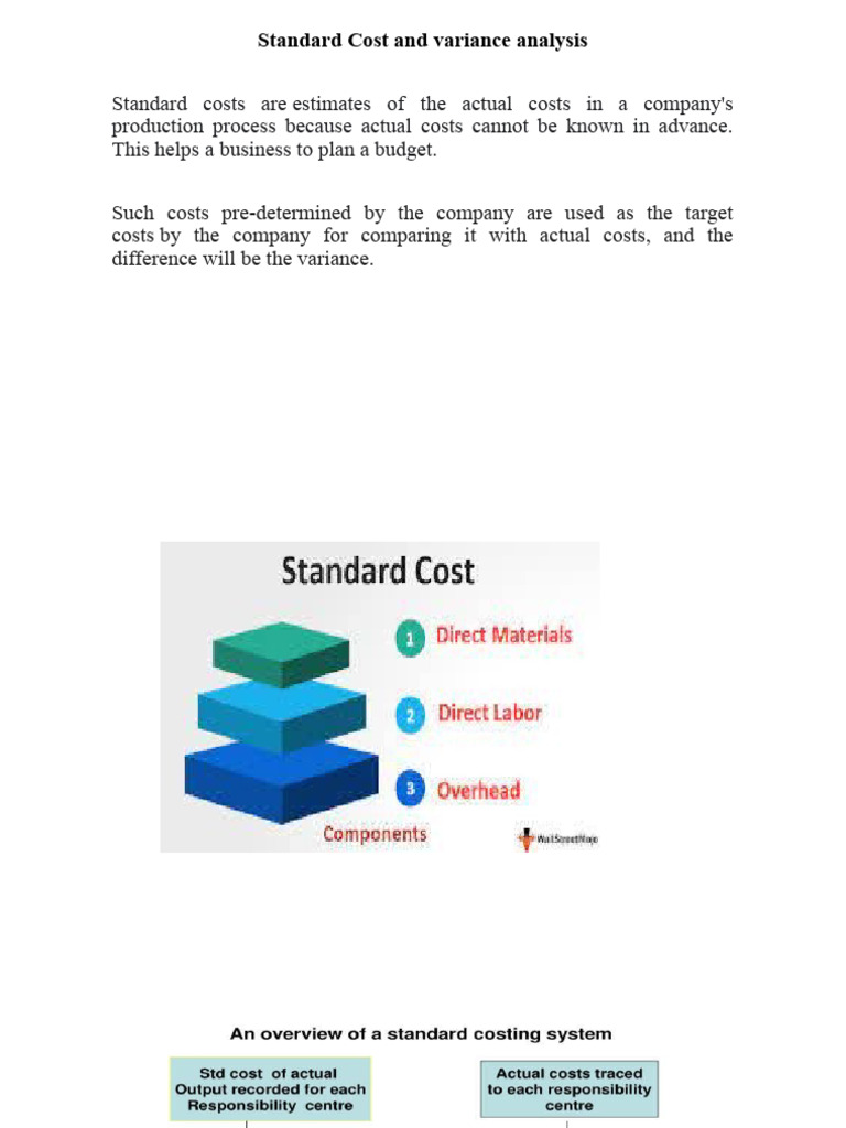 Standard Cost | Download Free PDF | Labour Economics | Variance