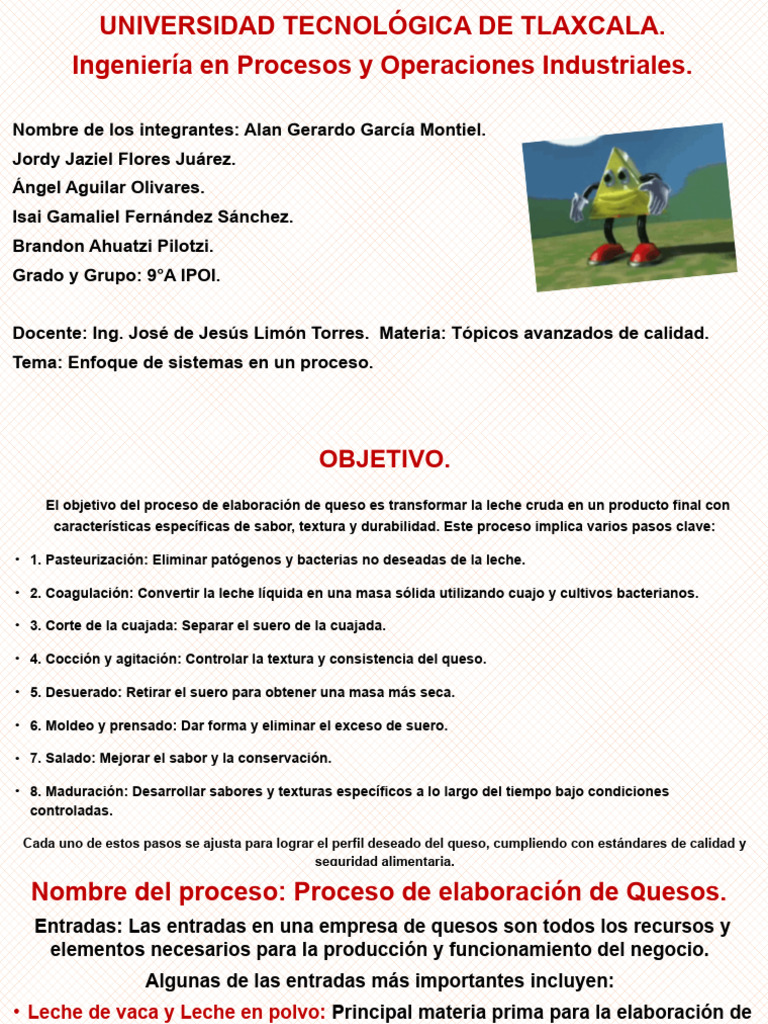 Presentación de Elaboración de Quesos. 9A IPOI | PDF | Queso | Leche