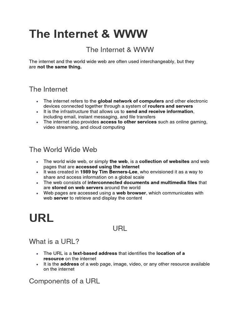 The Internet | PDF | World Wide Web | Internet & Web