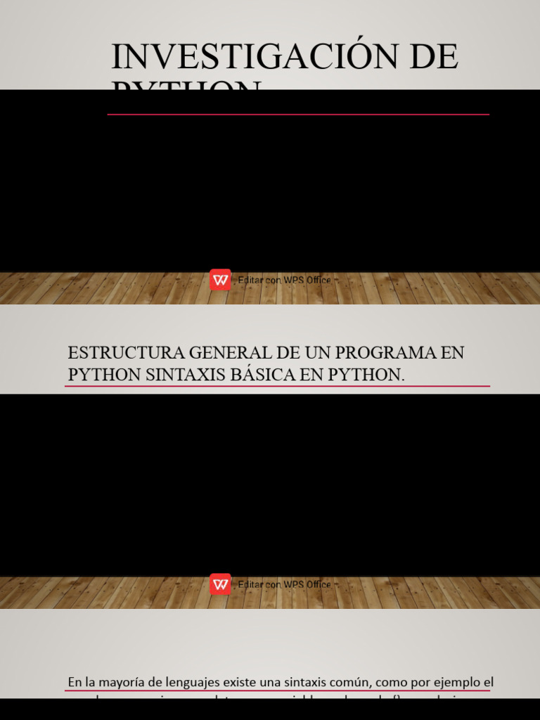 Presentación de Sergio Sm3 | PDF | Lenguaje de programación | Python (lenguaje de programación)