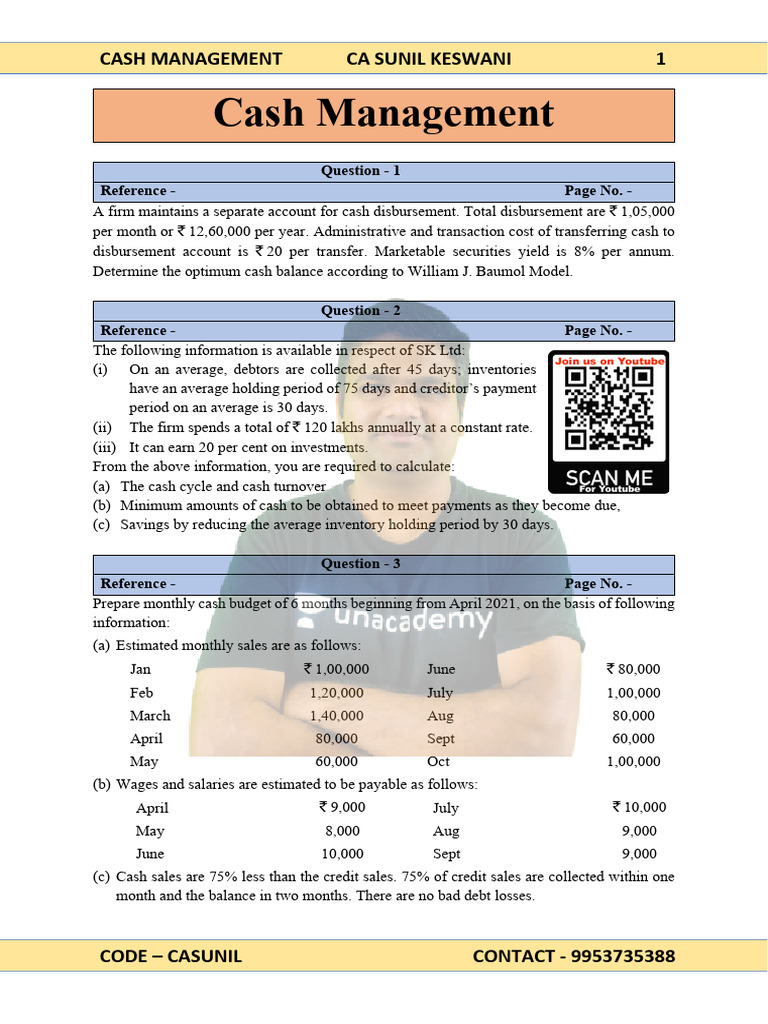 Cash Management Pdf Equity Finance Dividend