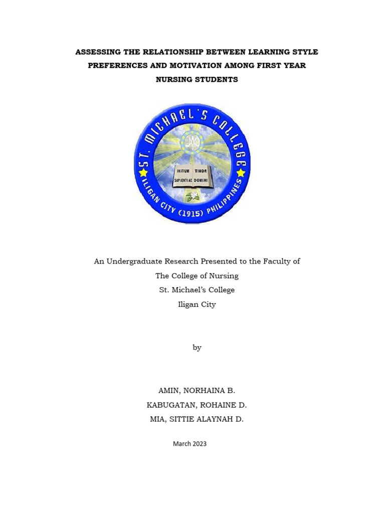 Research Paper - Final Defense | PDF | Learning Styles | Learning