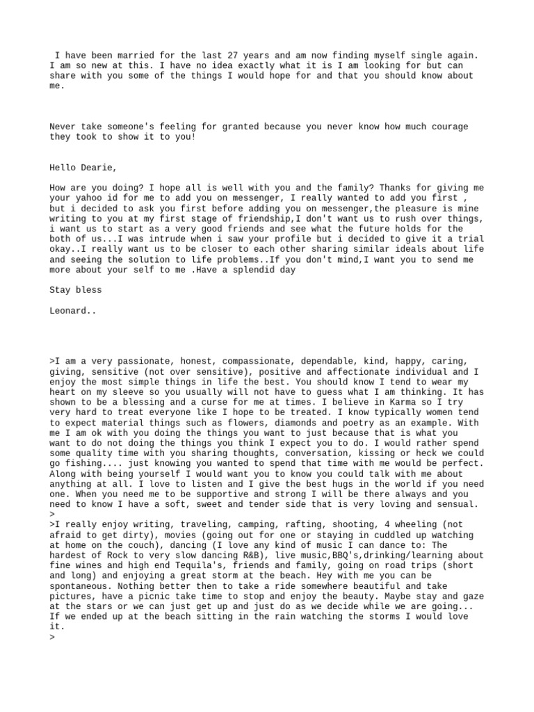 Dating Format | PDF | Love | Feeling