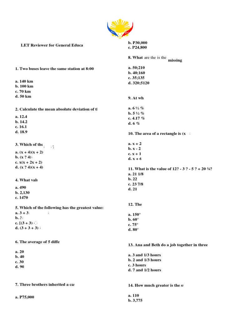 Math Let Questions | PDF | Triangle | Euclidean Geometry