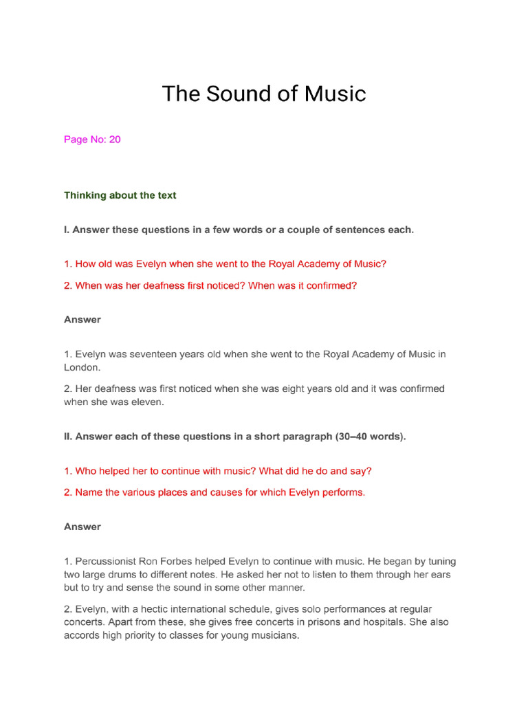 b. 2a the Sound of Music | PDF