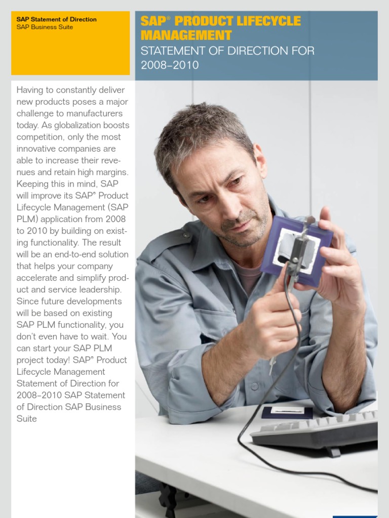 PLM Direction For 2008-2010 | PDF | Product Lifecycle | Sap Se