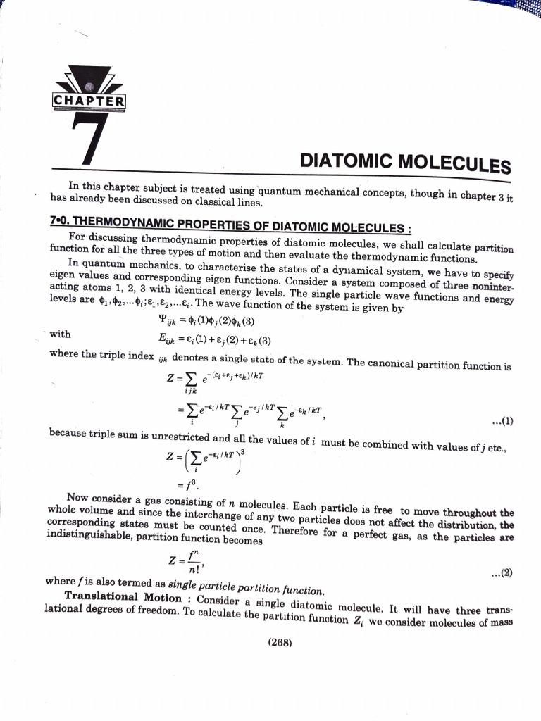 Elementary Statistical Mechsnics by Chapter 7 Gupta Kumar | PDF ...