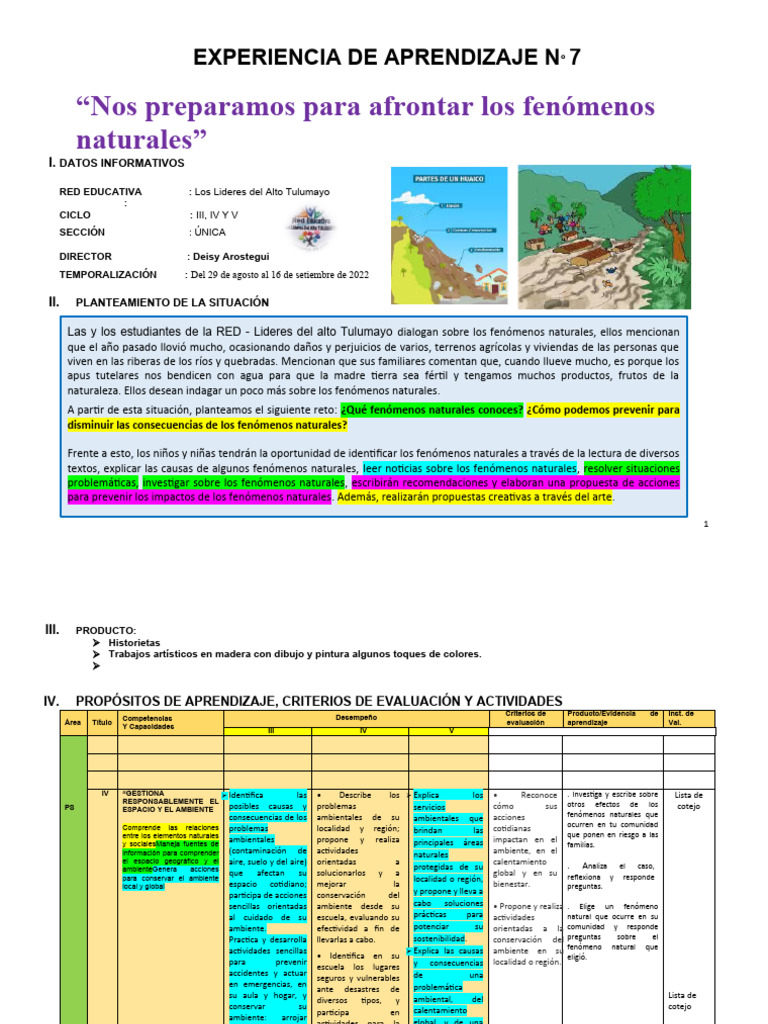 Experiencia de Aprendizaje 06 | Descargar gratis PDF | División (Matemáticas) | Multiplicación