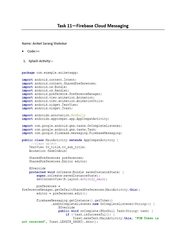 Task 11...... | Download Free PDF | Android (Operating System) | Computing
