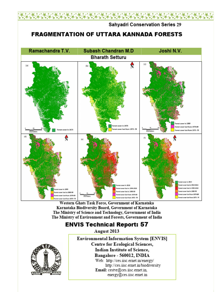 Fragmentation of Uttara Kannada Forests | PDF | Forests | Biodiversity