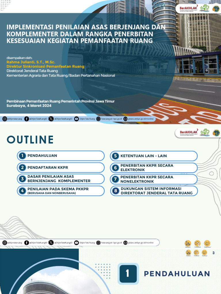 Pemanfaatan ATR - 20240304 Paparan KKPR Prov Jawa Timur - R4 - 2 | PDF ...