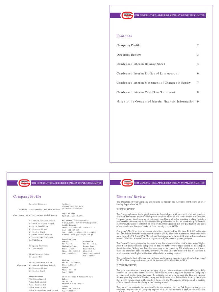 1st Quarter Report | PDF | Business Economics | Financial Accounting