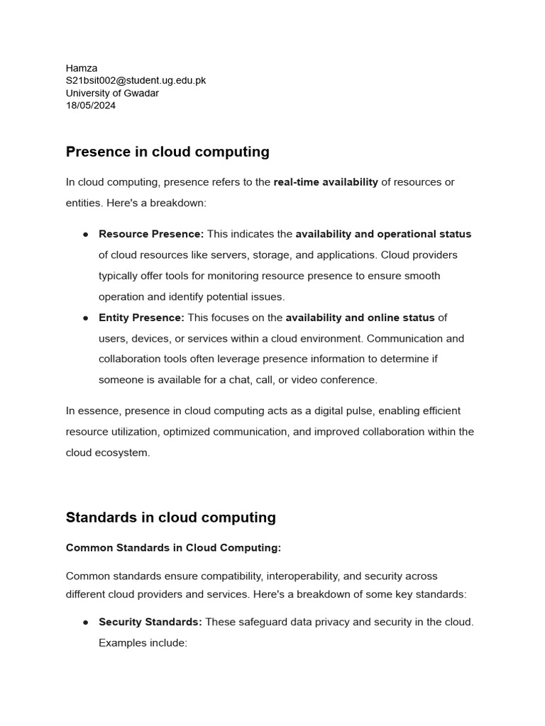 Cloud Computing Assignment 2 | PDF | Cloud Computing | Computing Cloud Computing Assignment 2 | PDF | Cloud Computing | Computing