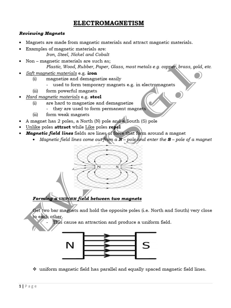 Electromagnetism Pdf Transformer Inductor