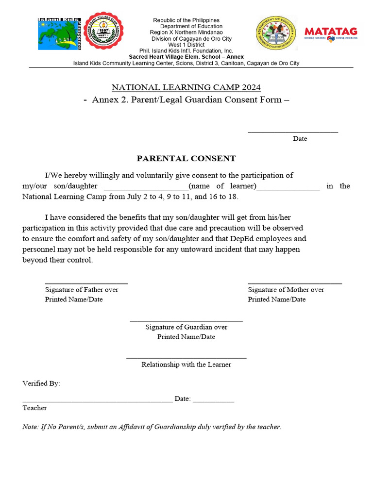 NLC - Parent Consent | PDF